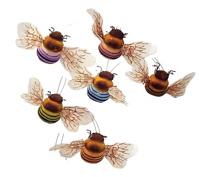 3.25" Artificial Bee- Pack of 2 Doz Available February, 2023 | Floral ...